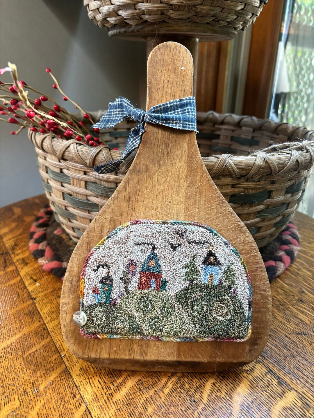 Three Chimneys Finished Punchneedle Piece - Etsy