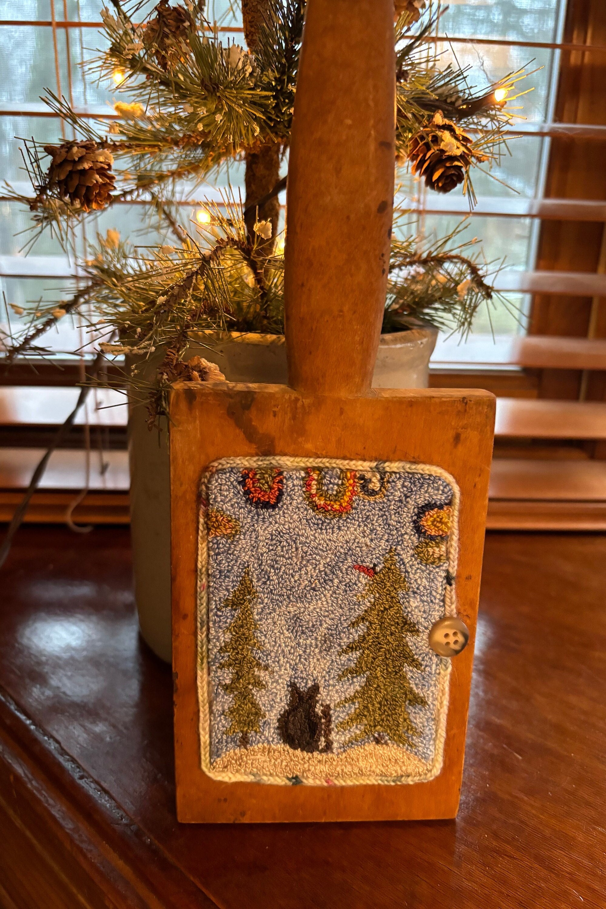 Cat in the Pines Finished Punchneedle Piece - Etsy