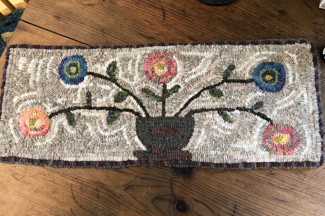 Penny Flower Pot Rug Hooking Pattern - Etsy