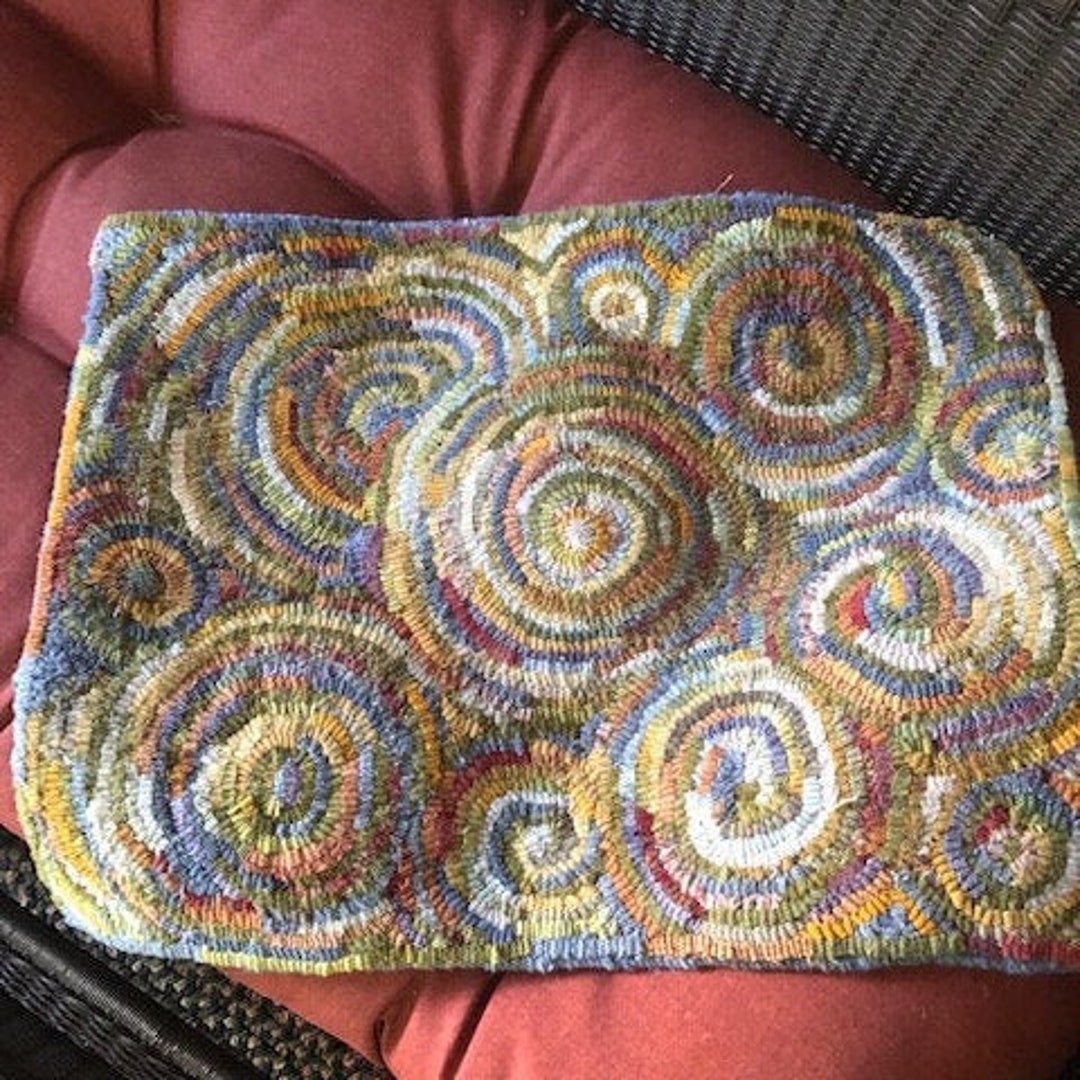 Sunlit Swirls Rug Hooking Pattern - Etsy