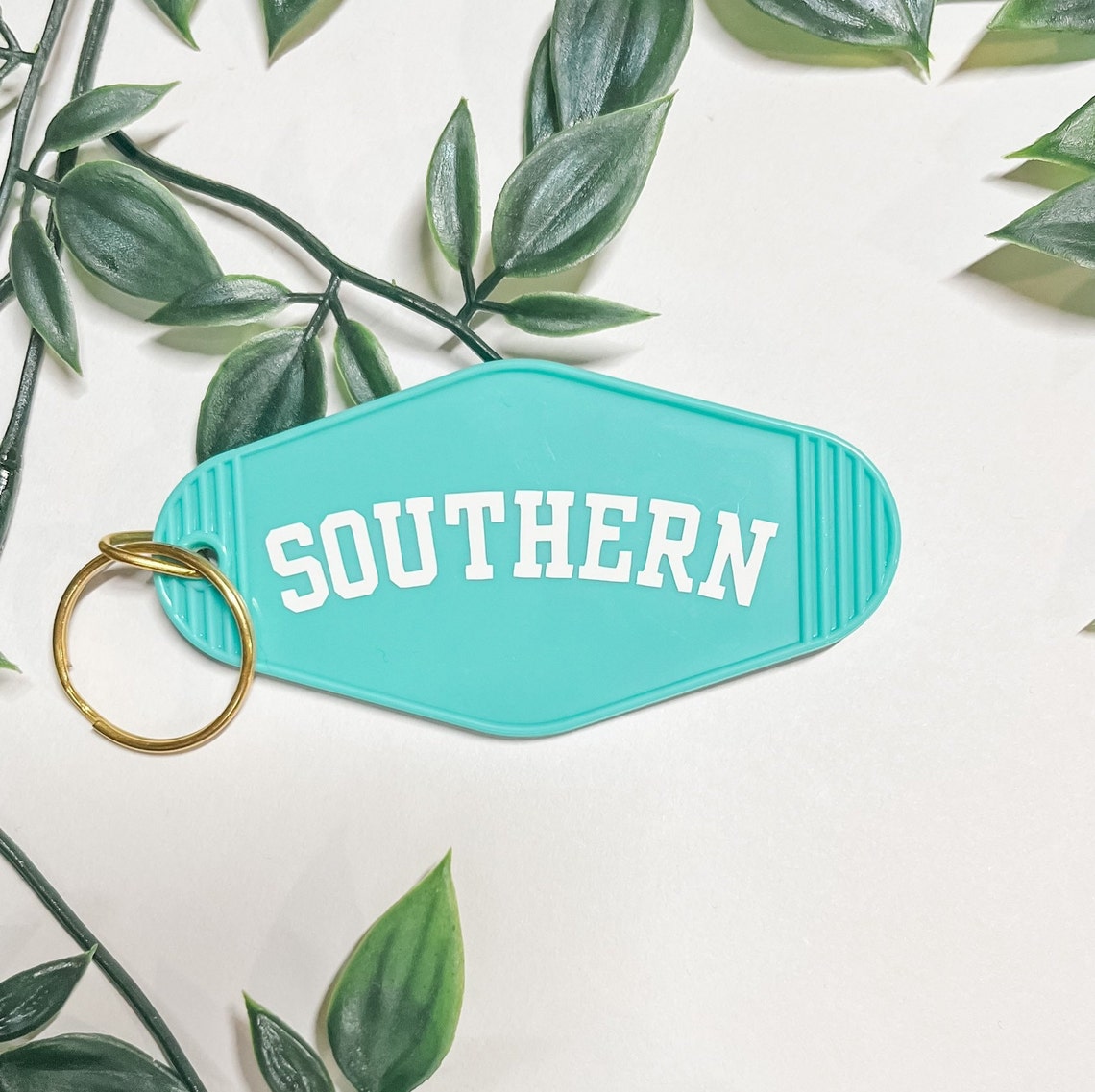 Hometown Retro Motel Keychain Zip Code Keychain State Keychain Southern ...
