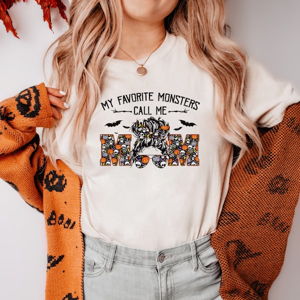 My Favorite Monsters Calls Me Mom Png - Etsy