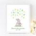 Bunny Thumbprint Guestbook Alternative, Rabbit Fingerprint Guest Book ...