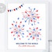 INSTANT DOWNLOAD Editable Red Blue Fireworks Guestbook, Firecracker ...