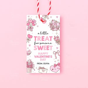 Valentine Gift Tag Printable A Little Treat for Someone Sweet Tag ...