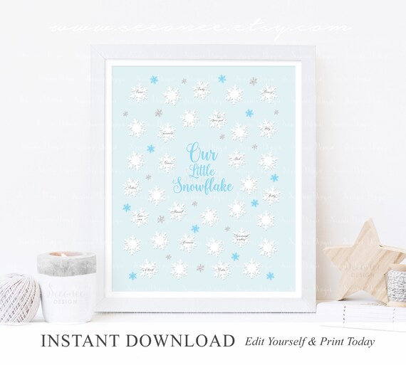 Snowflake Guest Book Alternatives