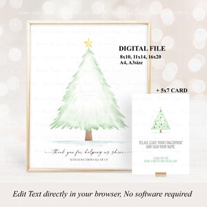 INSTANT DOWNLOAD Editable Christmas Tree Teacher Gift, Holiday Teacher ...
