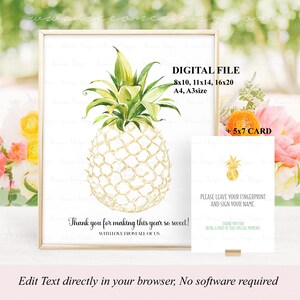 Editable Pineapple Teacher Appreciation Gift Ideas, Thank You for ...