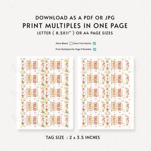 Printable Autumn Treat for Teacher Sweet Gift Tag Editable Fall ...