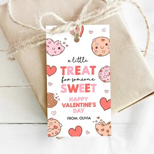 Valentine Cookie Gift Tag Printable A Little Treat for Someone Sweet ...