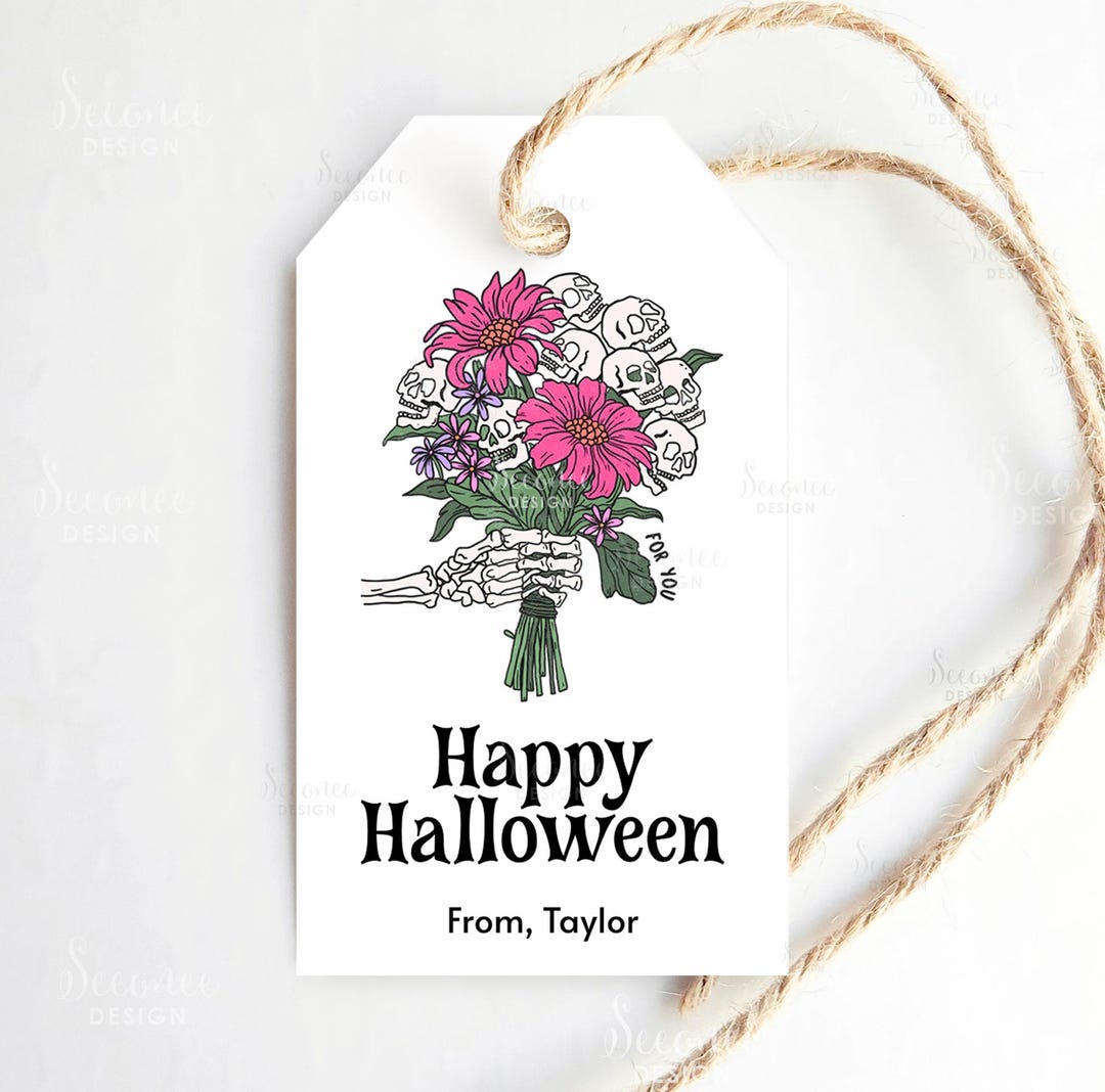 Happy Halloween Gift Tags Printable, Trick or Treat Favor Tags ...