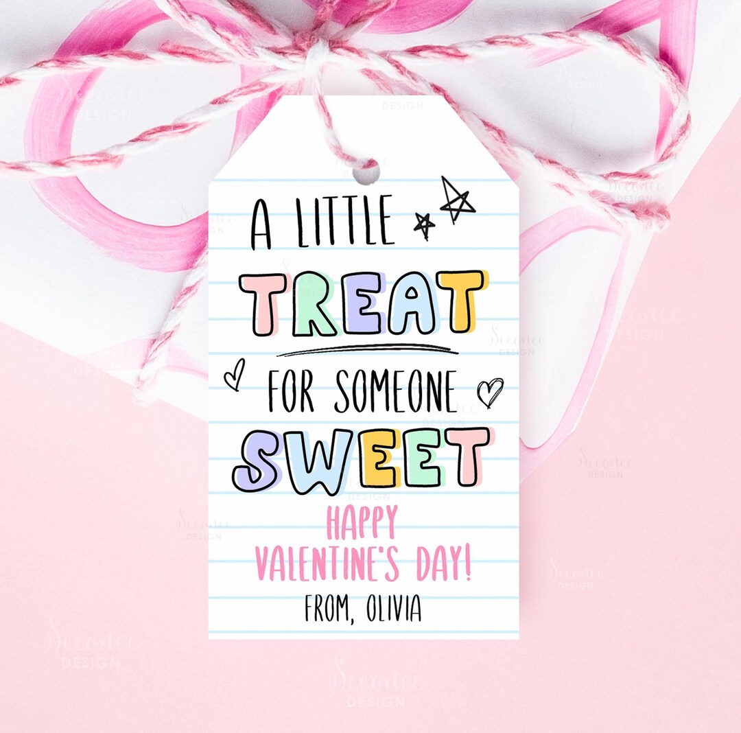 Editable Valentine Gift Tags for School Classmate Student Teacher Staff ...