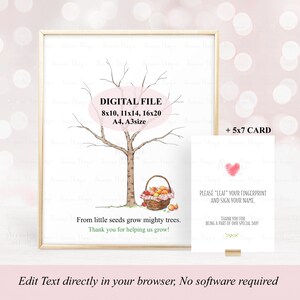 INSTANT DOWNLOAD Editable Apple Fingerprint Tree Teacher Appreciation ...
