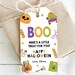 Halloween Gift Tag Printable, Trick or Treat Bag Tags, Spider Web Happy ...