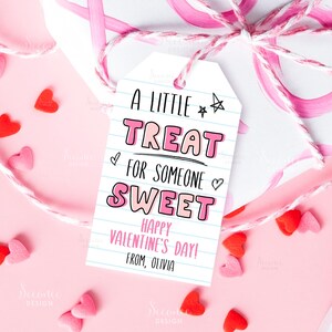 Editable Valentine Gift Tags for School Classmate Student Teacher Staff ...