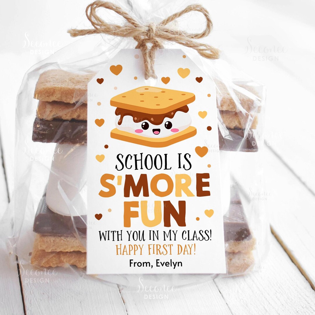 S'more Back to School Gift Tag School is S'MORE Fun With You in My ...