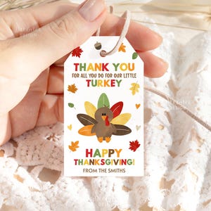 Thanksgiving Teacher Gift Tags Printable, Thank You for All You Do for ...