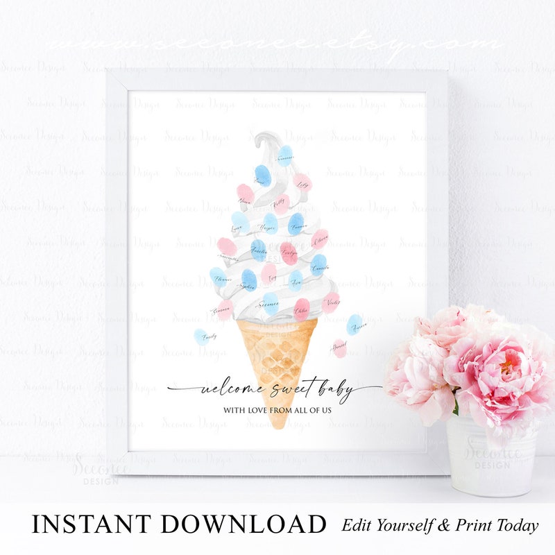 Ice Cream Baby Shower - Etsy