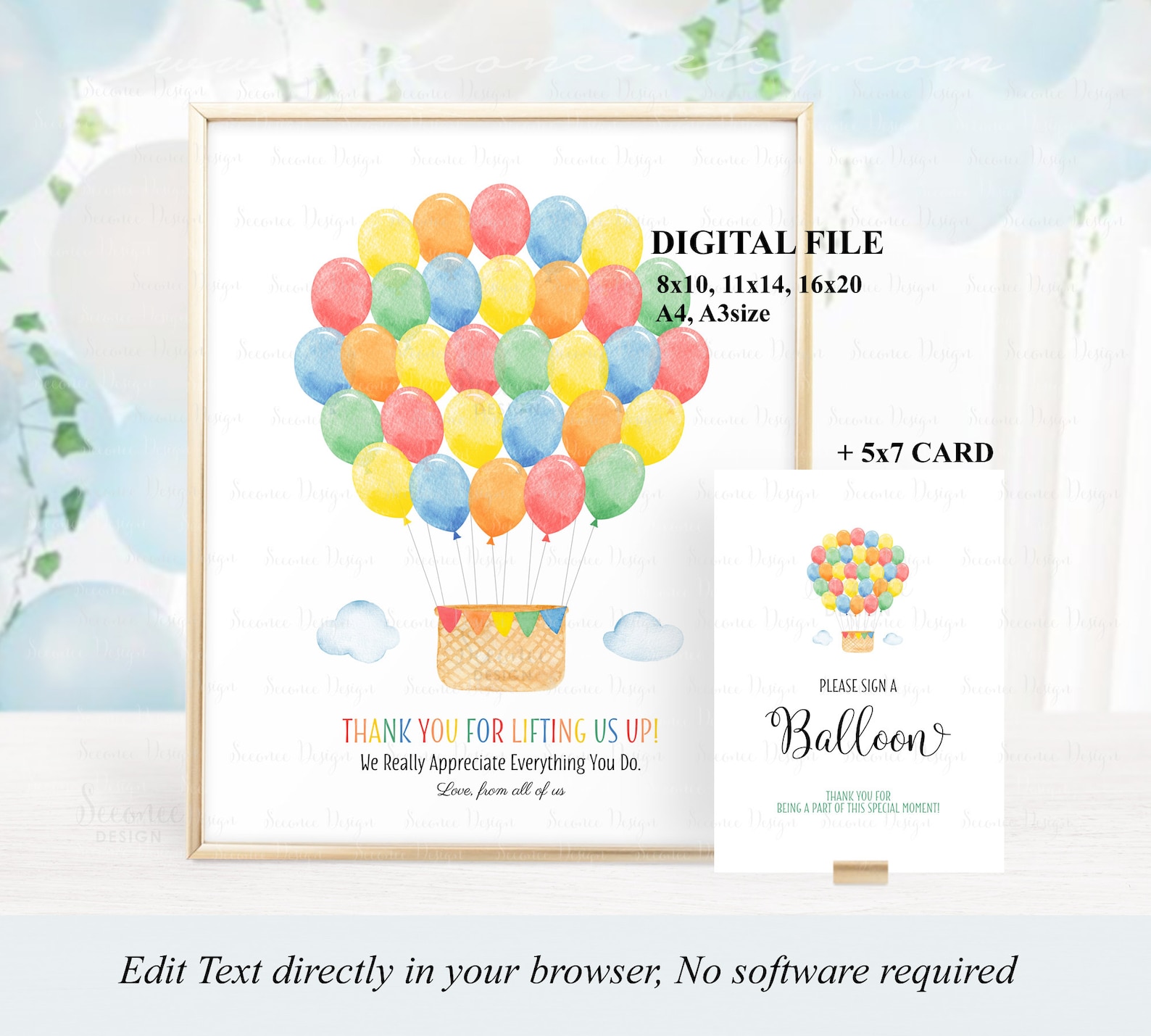 INSTANT DOWNLOAD Editable Lift Us up Teacher Appreciation Gift Ideas ...