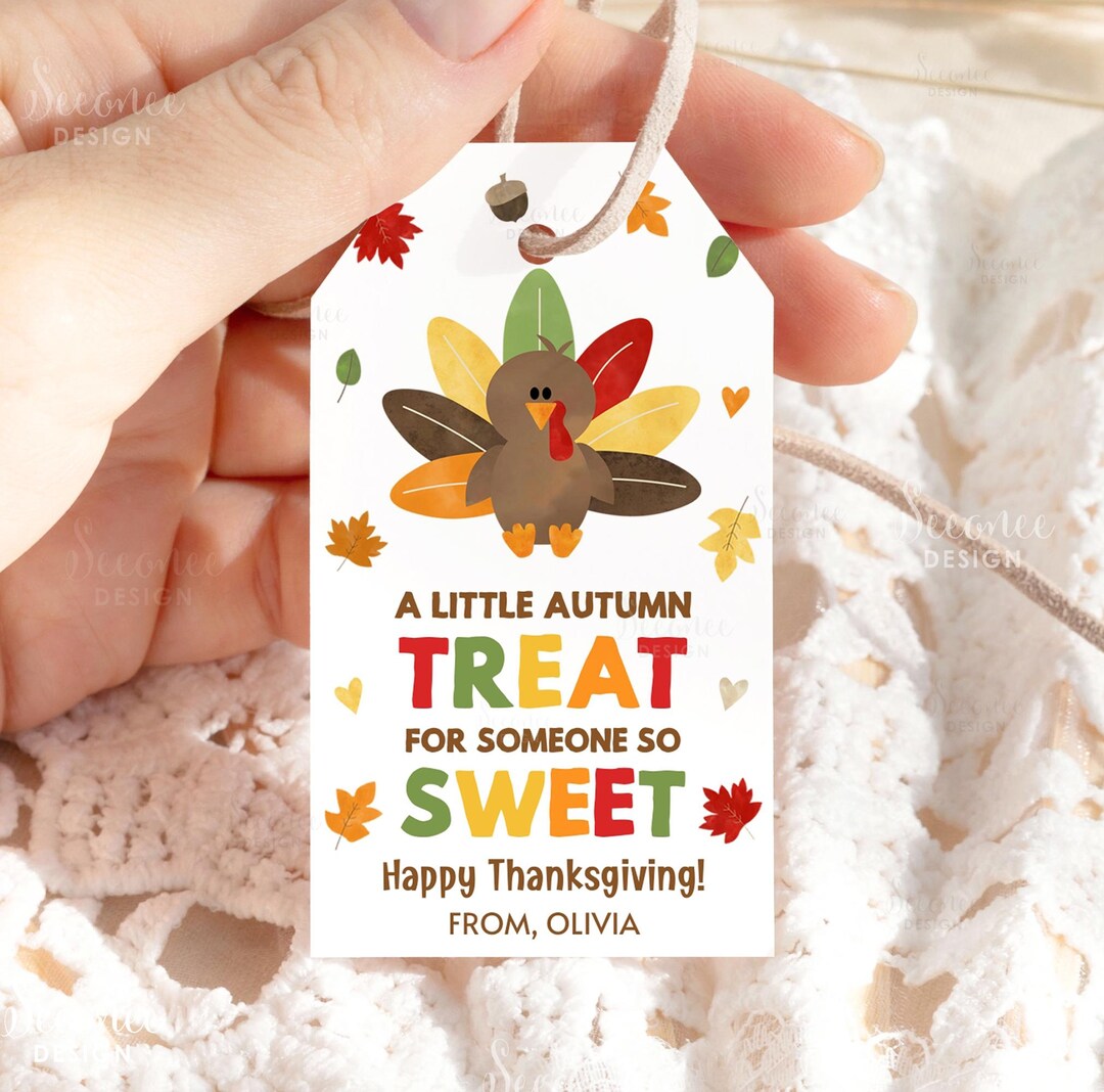 Thanksgiving Gift Tags Printable, A Little Autumn Treat for Someone so ...