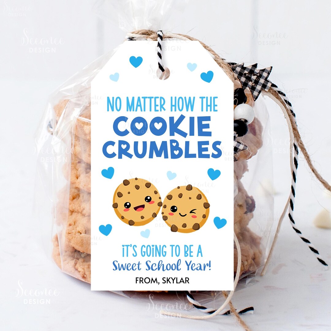 Back to School Cookie Tags First Day of School Class Students Teacher ...