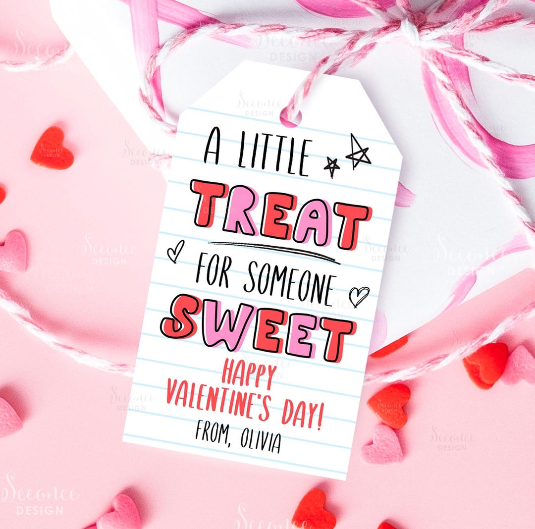 Editable Valentine Gift Tags, Printable Kids Valentine Tags, Classroom ...