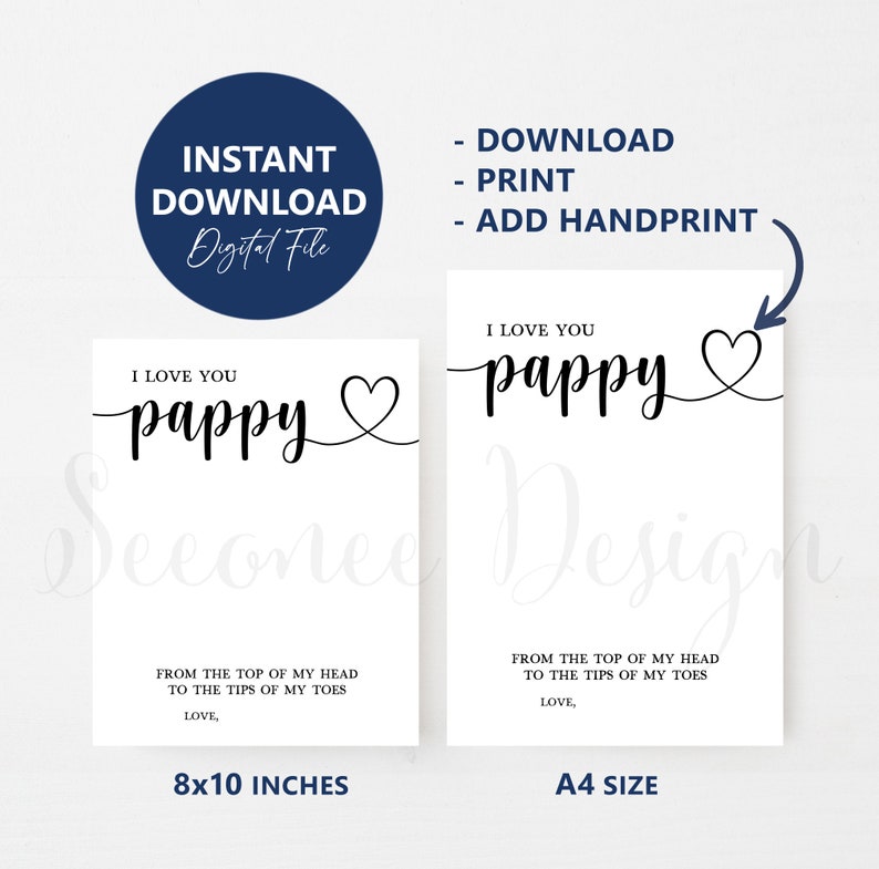 Pappy Birthday Gift Ideas, Fathers Day Handprint Footprint Craft ...