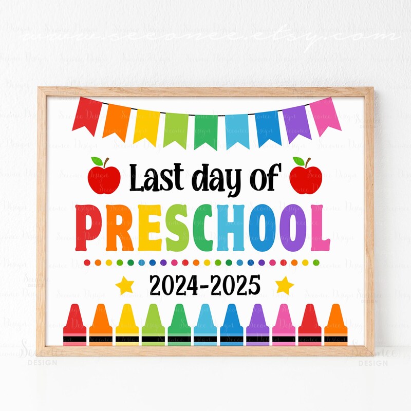Last Day Preschool - Etsy