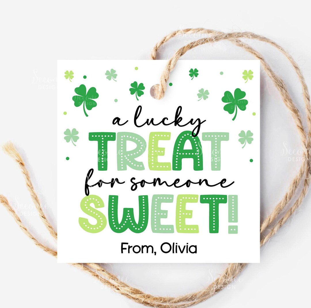 St Patrick's Day Gift Tags Printable A Lucky Treat for Someone Sweet ...