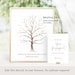 INSTANT DOWNLOAD Editable Green Watercolor Fingerprint Tree Guestbook ...