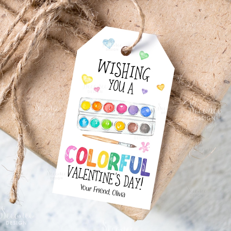 Valentines Labels Paint - Etsy
