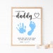 Father Birthday Handprint Gift Ideas, Fathers Day Handprint Footprint ...