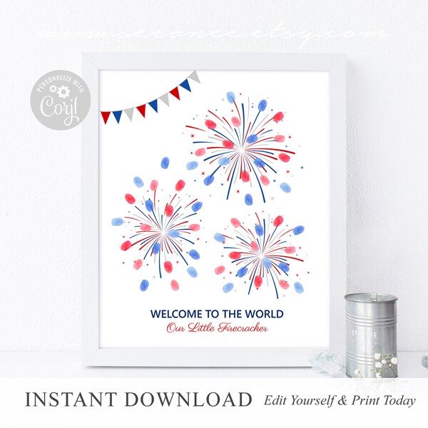 Firework Baby Shower - Etsy
