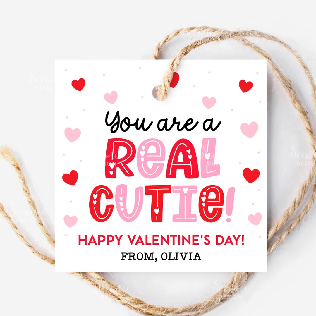 You're A Cutie Valentine's Day Tags Clementine Tangerine Cutie Tag ...