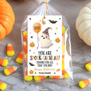 You Are Spooktacular Thanks for All You Boo Halloween Gift Tag Trick or ...