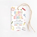 I'm so Glad You're in My Class Tag, Back to School Gift Tag, Printable ...