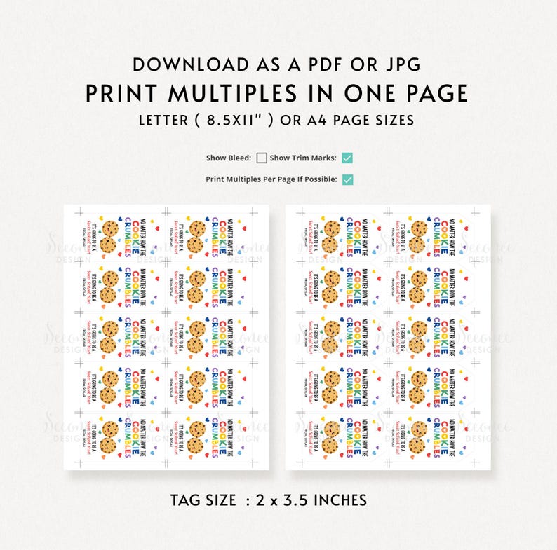 Happy First Day Tags Back to School Cookie Tag 1st Day of School Sweet ...