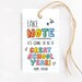 Take Note It's Going to Be A Great School Year Tag, Editable First Day ...