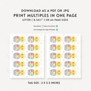 Looking Forward to A Bright School Year With You in My Class Tag ...