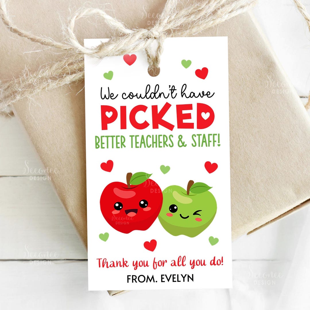 Apple School Appreciation Tags Couldn't Have Picked Better Teachers ...