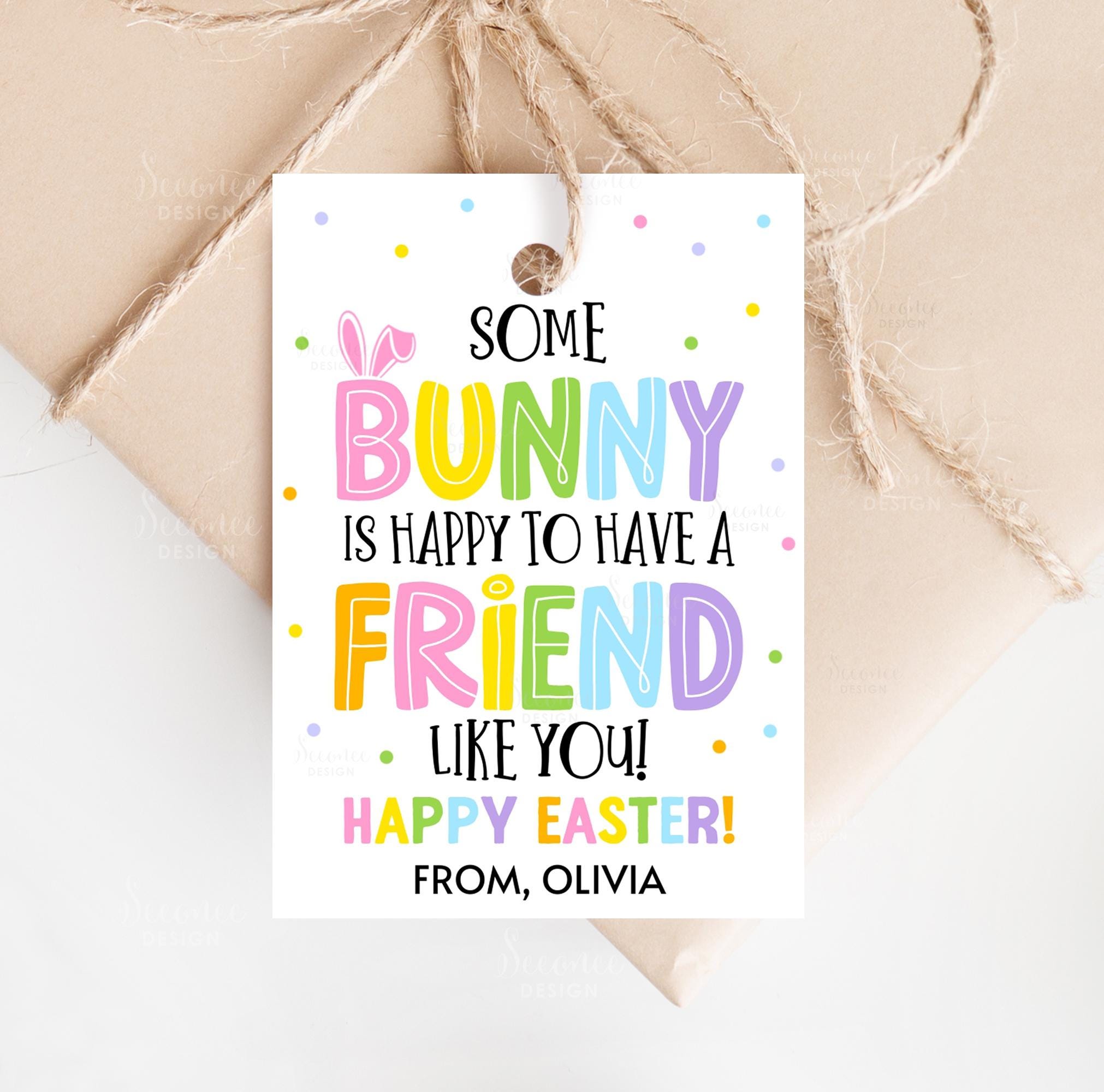 Printable Happy Easter Gift Tags School Easter Classroom Gift Tag ...