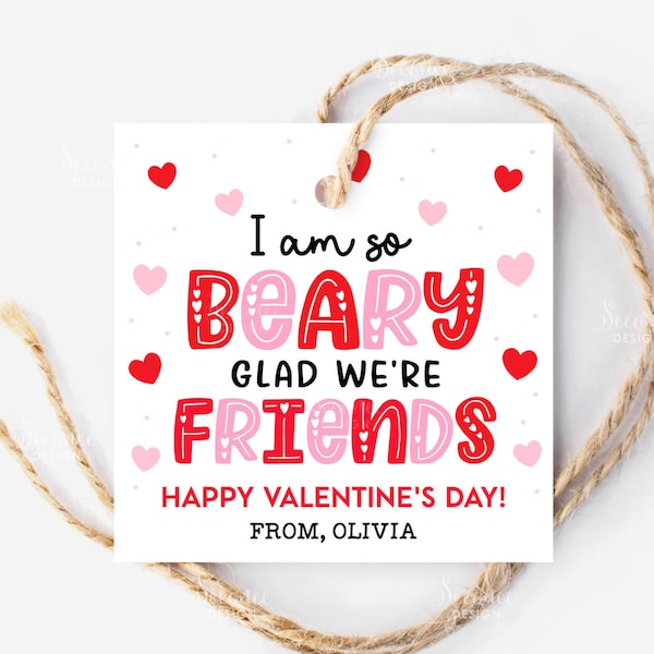 Bear Valentines Cards - Etsy