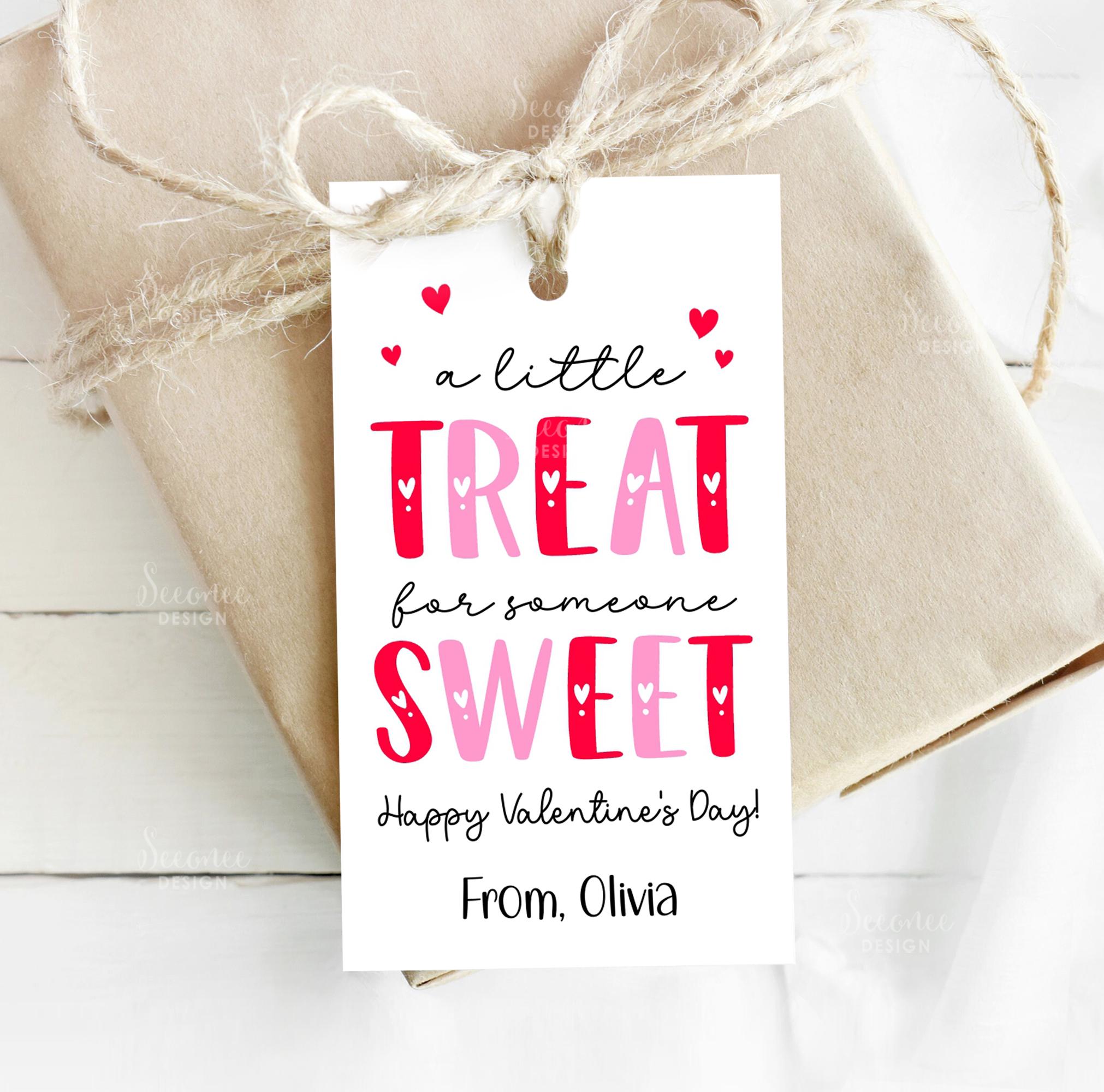 Valentines Day Gift Tags Printable A Little Treat for Someone Sweet Tag ...