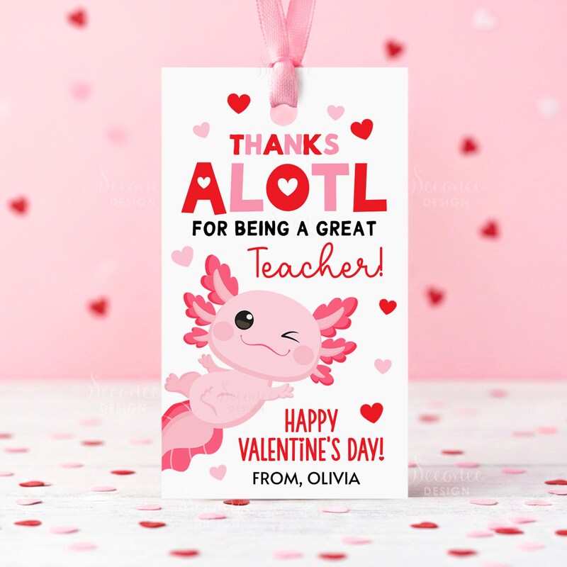 Axolotl Valentine - Etsy
