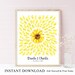 INSTANT DOWNLOAD Editable Sunflower Petals Signature Wedding - Etsy