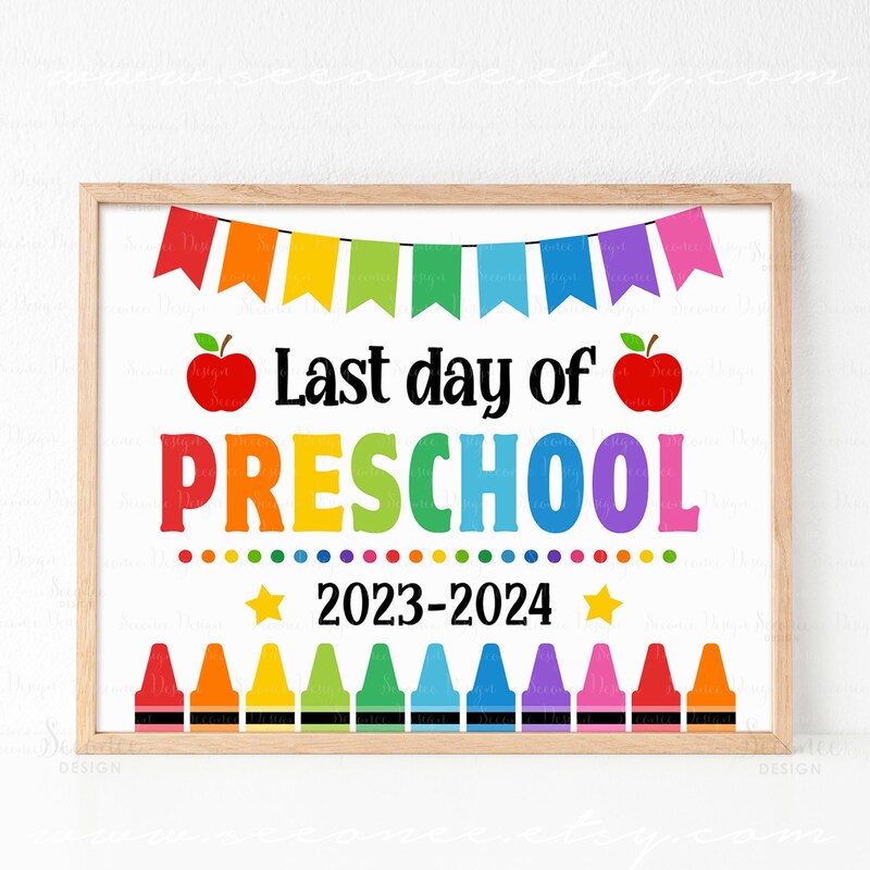 Last Day Preschool - Etsy