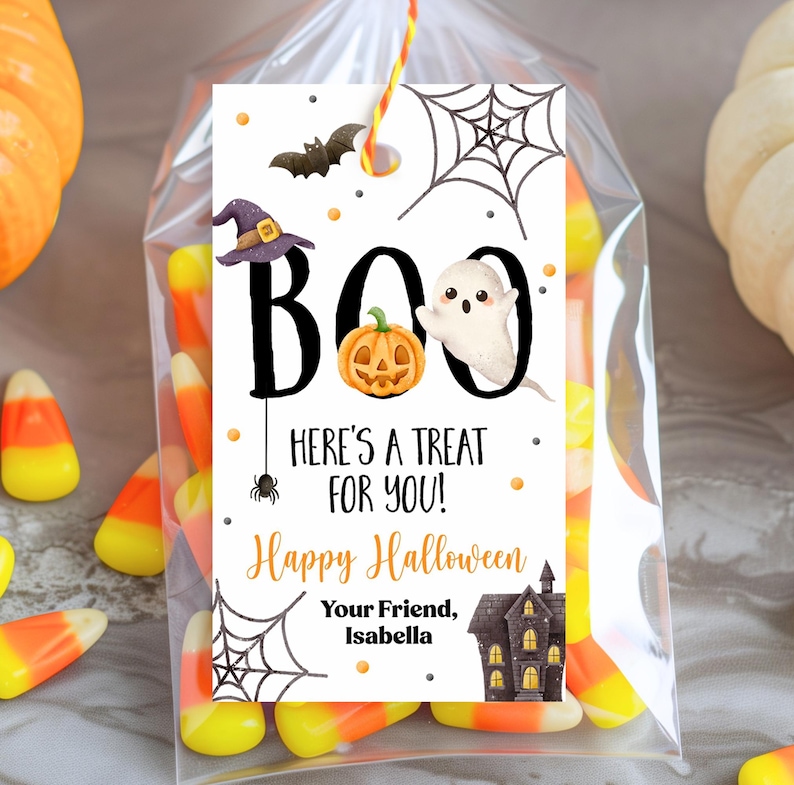 Printable Halloween Favor Tags Spooky Halloween Tags Halloween Trick or ...