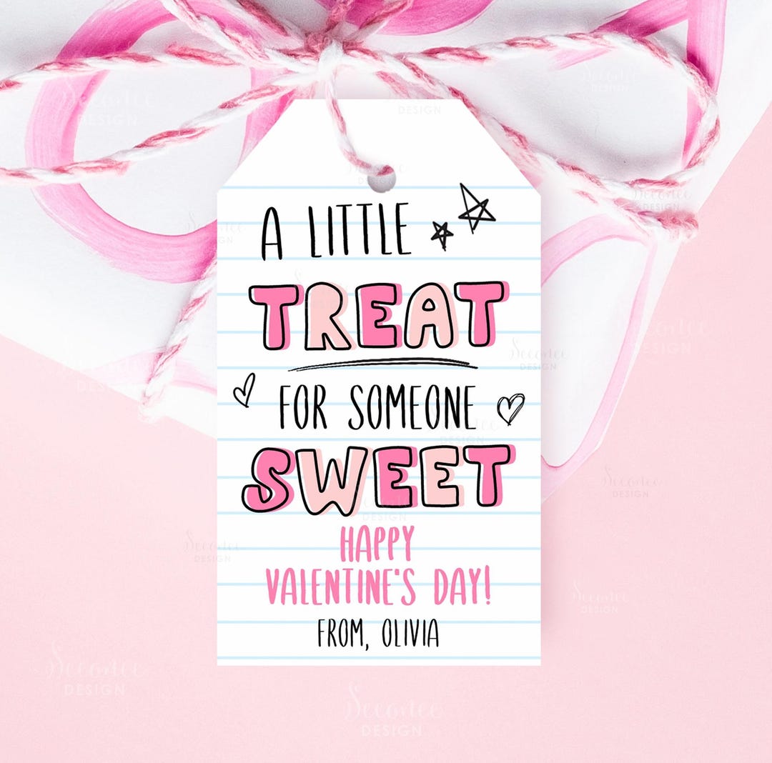 Editable Valentine Gift Tags for School Classmate Student Teacher Staff ...