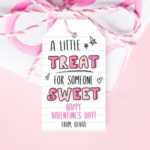 Editable Valentine Gift Tags for School Classmate Student Teacher Staff ...