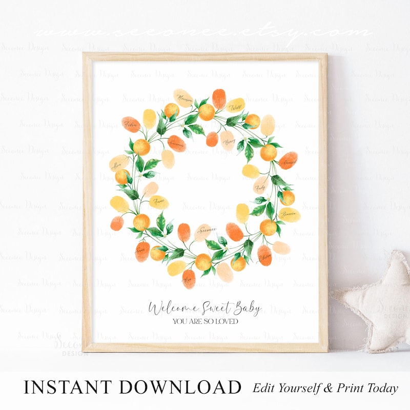 Orange Baby Shower - Etsy